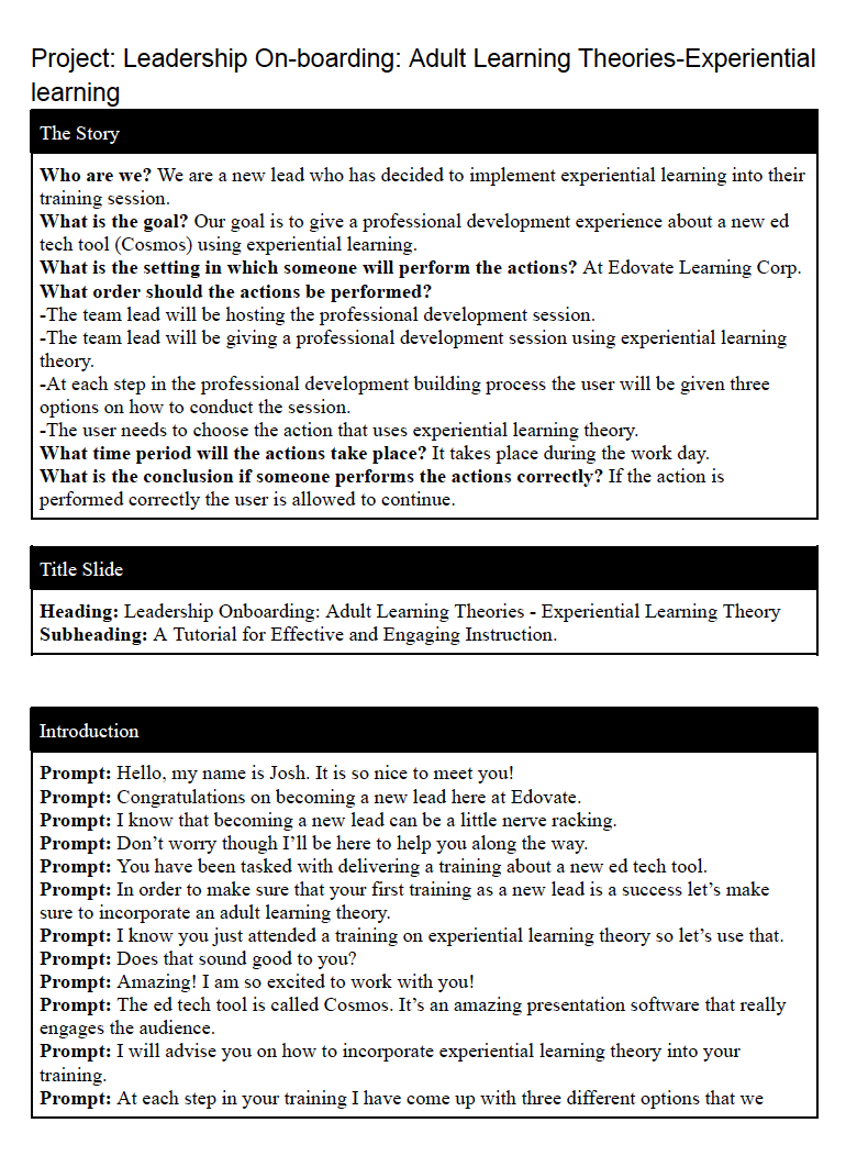 Experiential Learning Theory – Colin Hickey